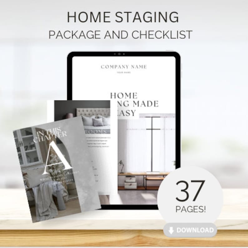 HOME STAGING BUNDLE - 37 Pages! Great for Home Stagers and Real Estate ...