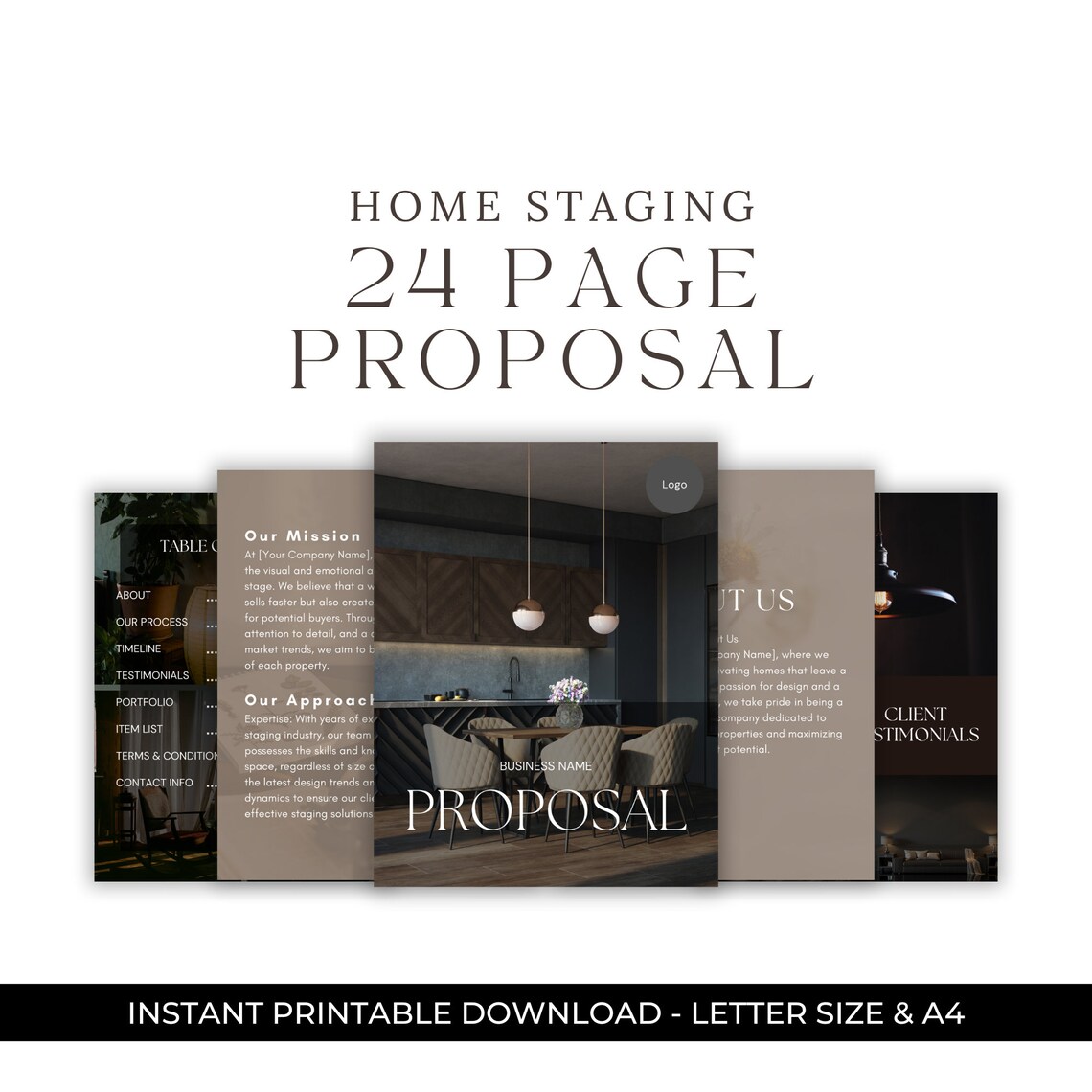 Home Staging Proposal: 24-page Canva Presentation (digital Download) - Etsy