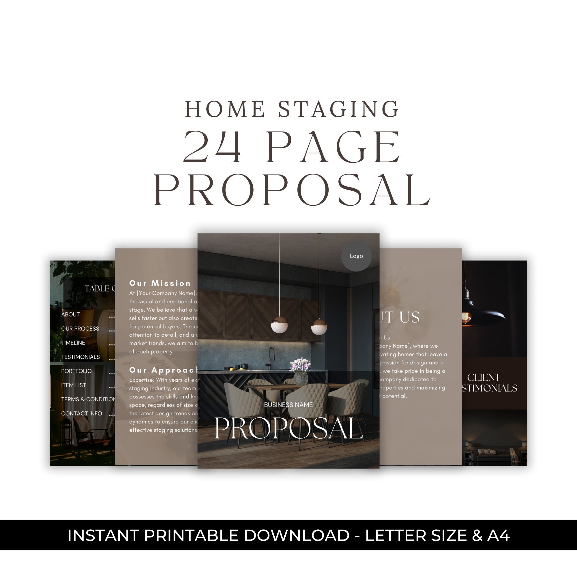 Home Staging Proposal: 24-page Canva Presentation (digital Download) - Etsy