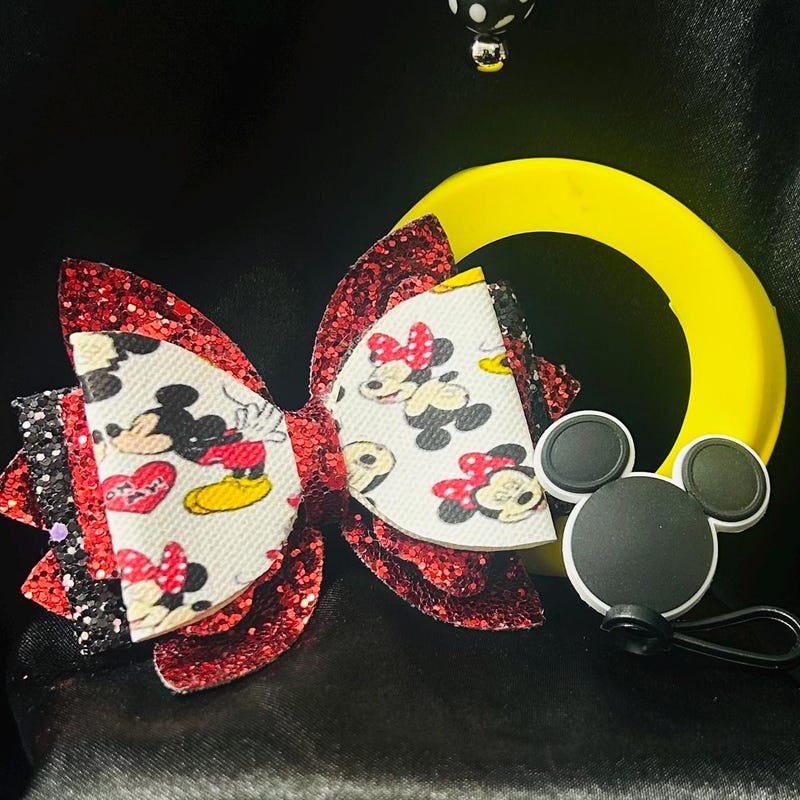 Mickey Mouse Straw Topper - Etsy