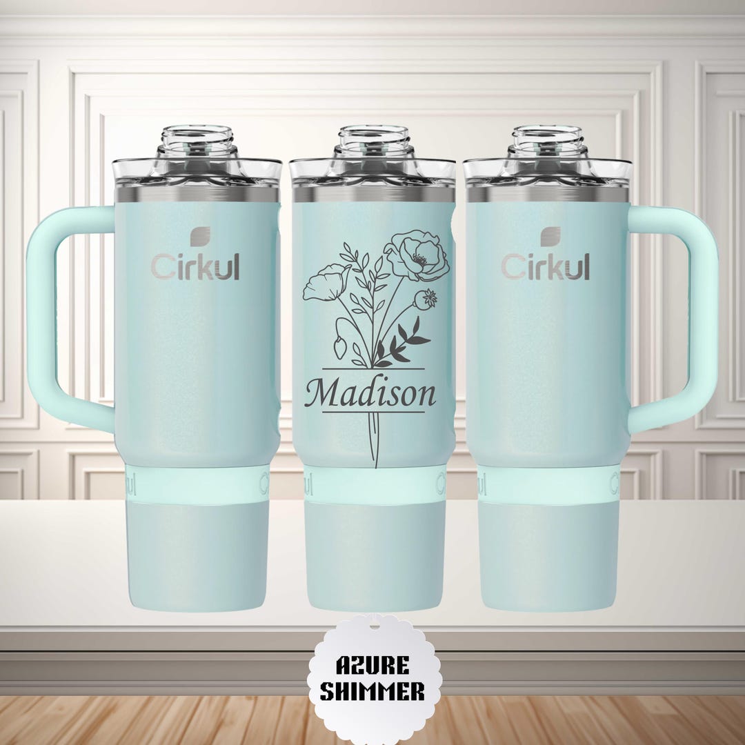 30oz Customizable Cirkul Water Bottle Laser Engraved Tumbler ...