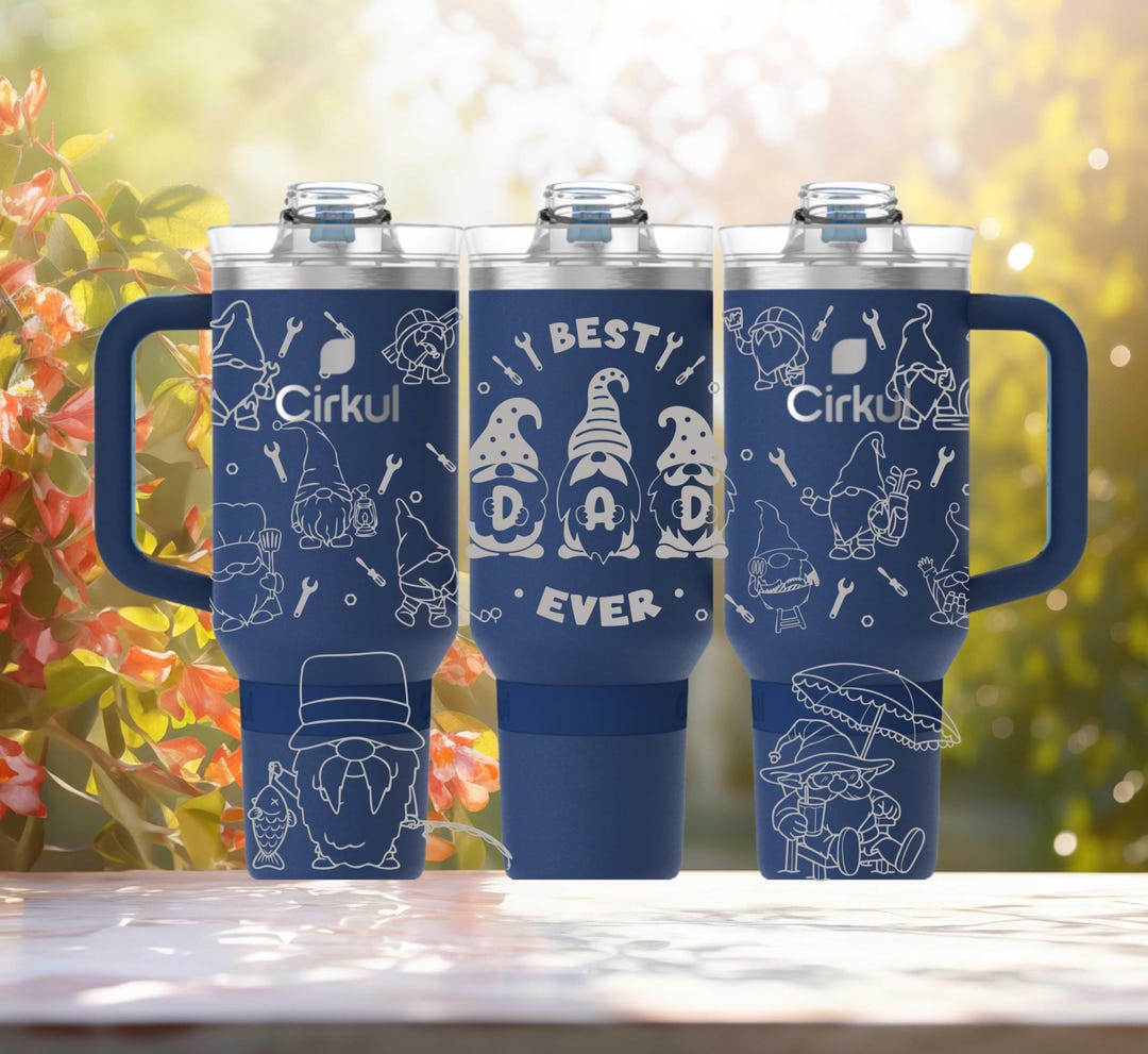 Fathers Day 40oz Cirkul Water Bottle Laser Engraved Tumbler for Him ...