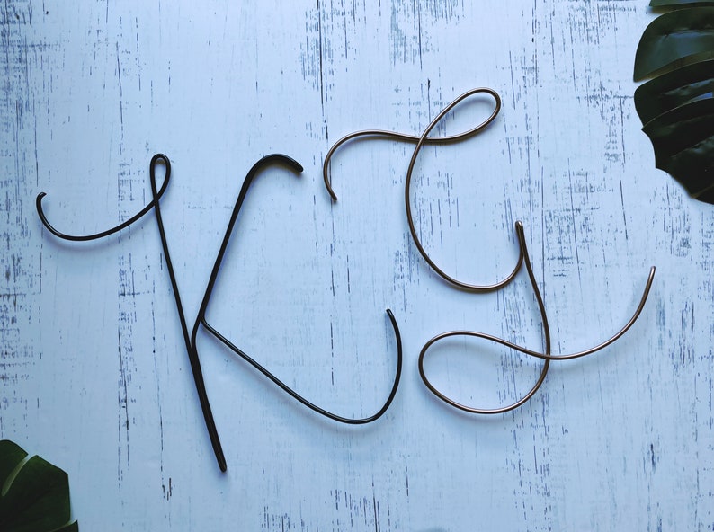 Large Letter Sign | Initial Sign | Initial Wire Sign | Wedding Initial ...