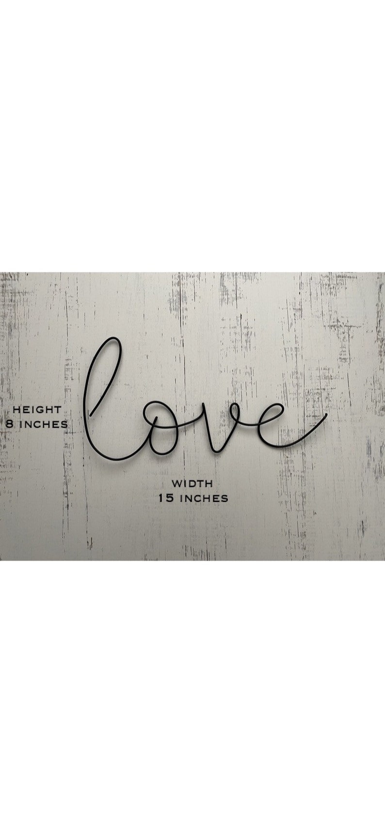 Love Wire Sign 15x8 Wire Words Wire Word Sign Love Wall - Etsy