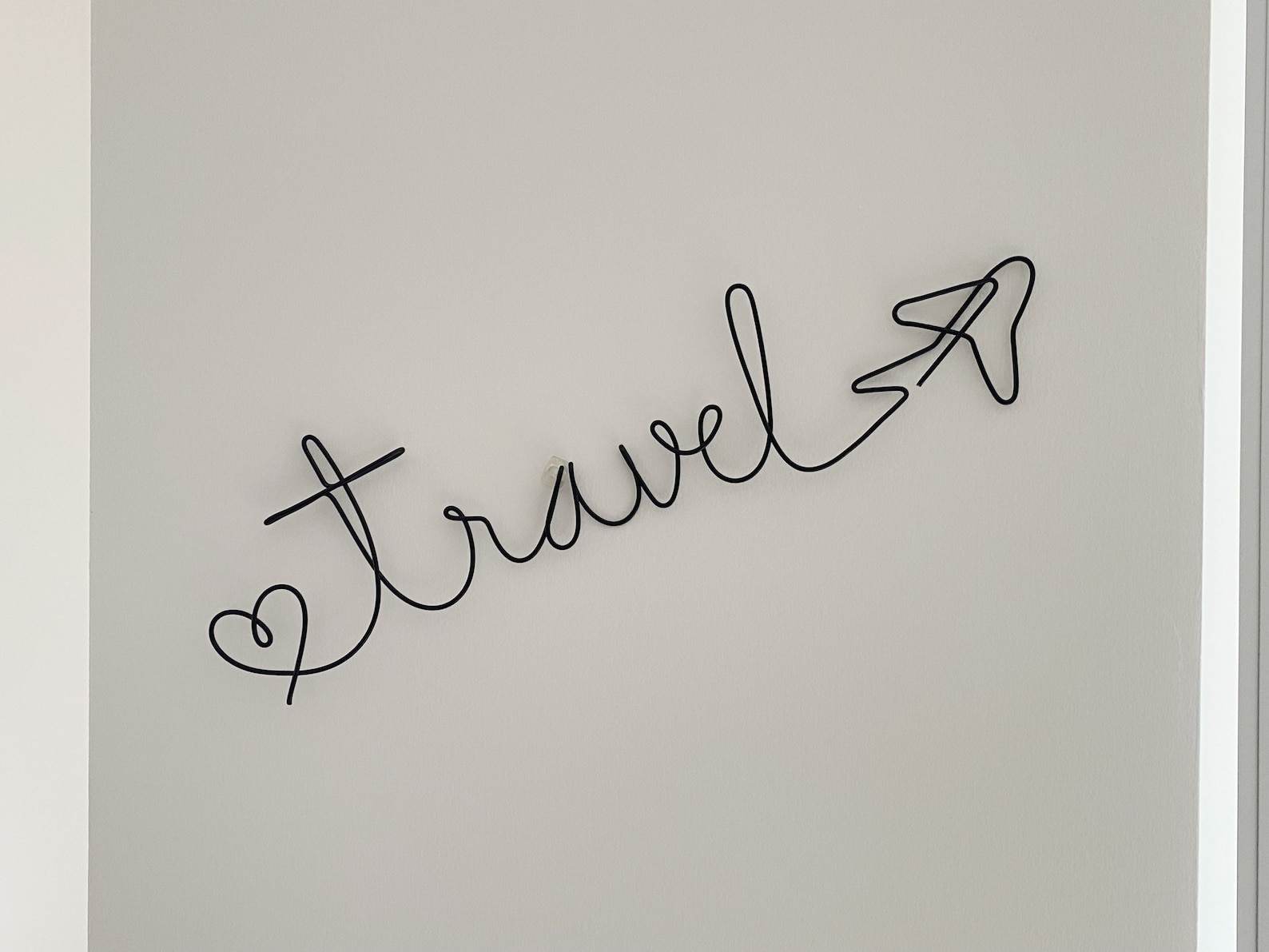 Travel Wire Word Sign Travel Wall Art Handmade Travel - Etsy