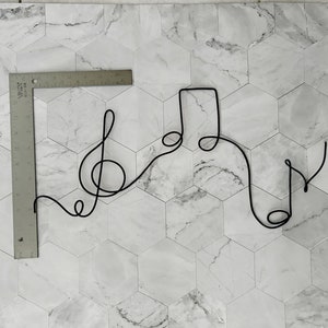 Metal Musical Note Wire Wall Art | Note Wall Art | Musician Decor ...