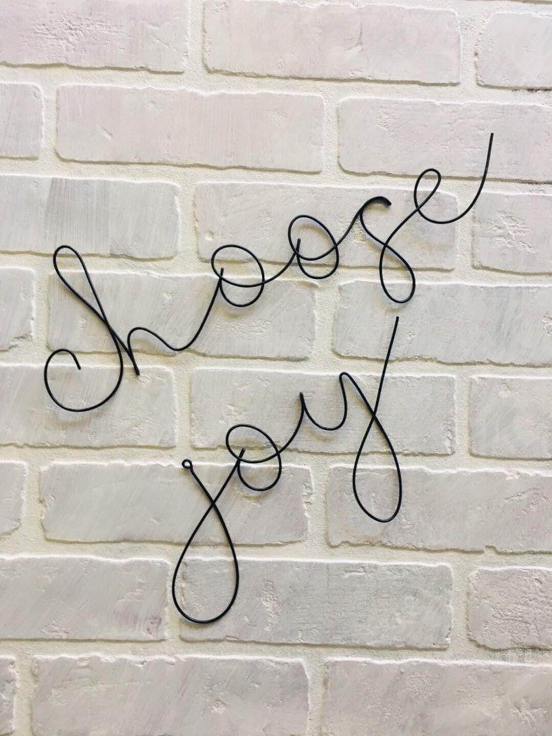 CHOOSE JOY Wire Word Sign | Wire Words | Wire Word Sign | Custom Wire ...