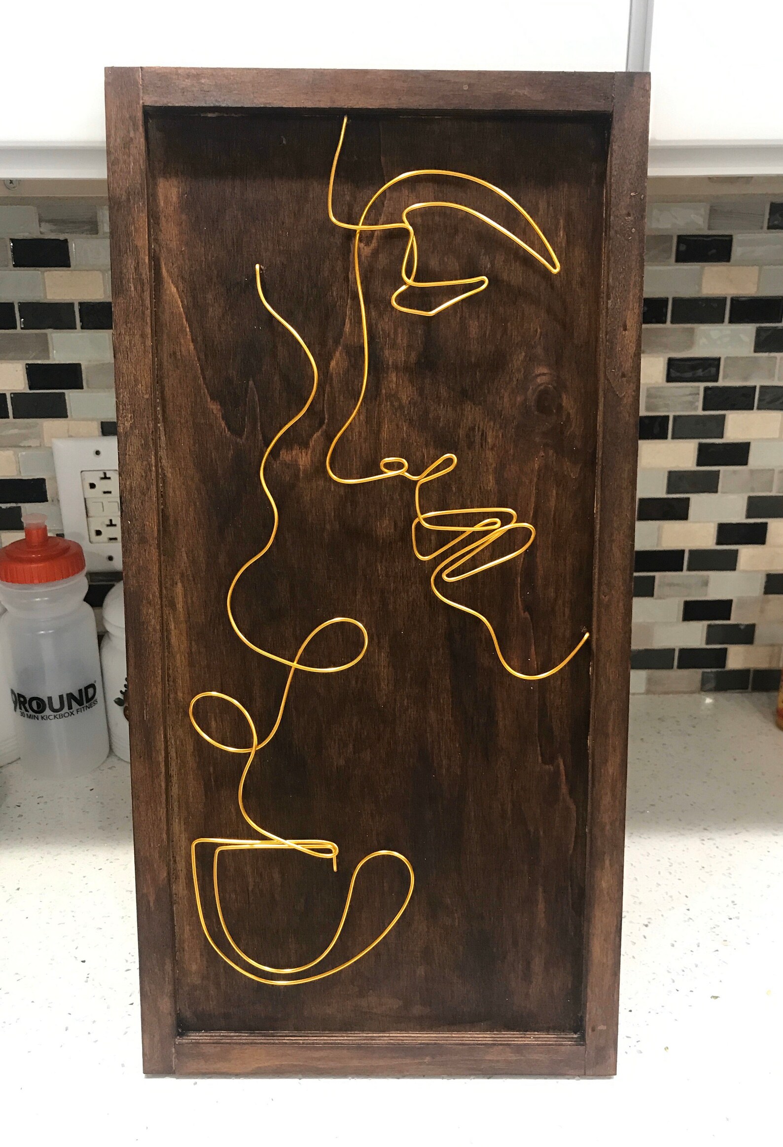 The Coffee Drinker Wire Art Wire Portrait Wire Words - Etsy