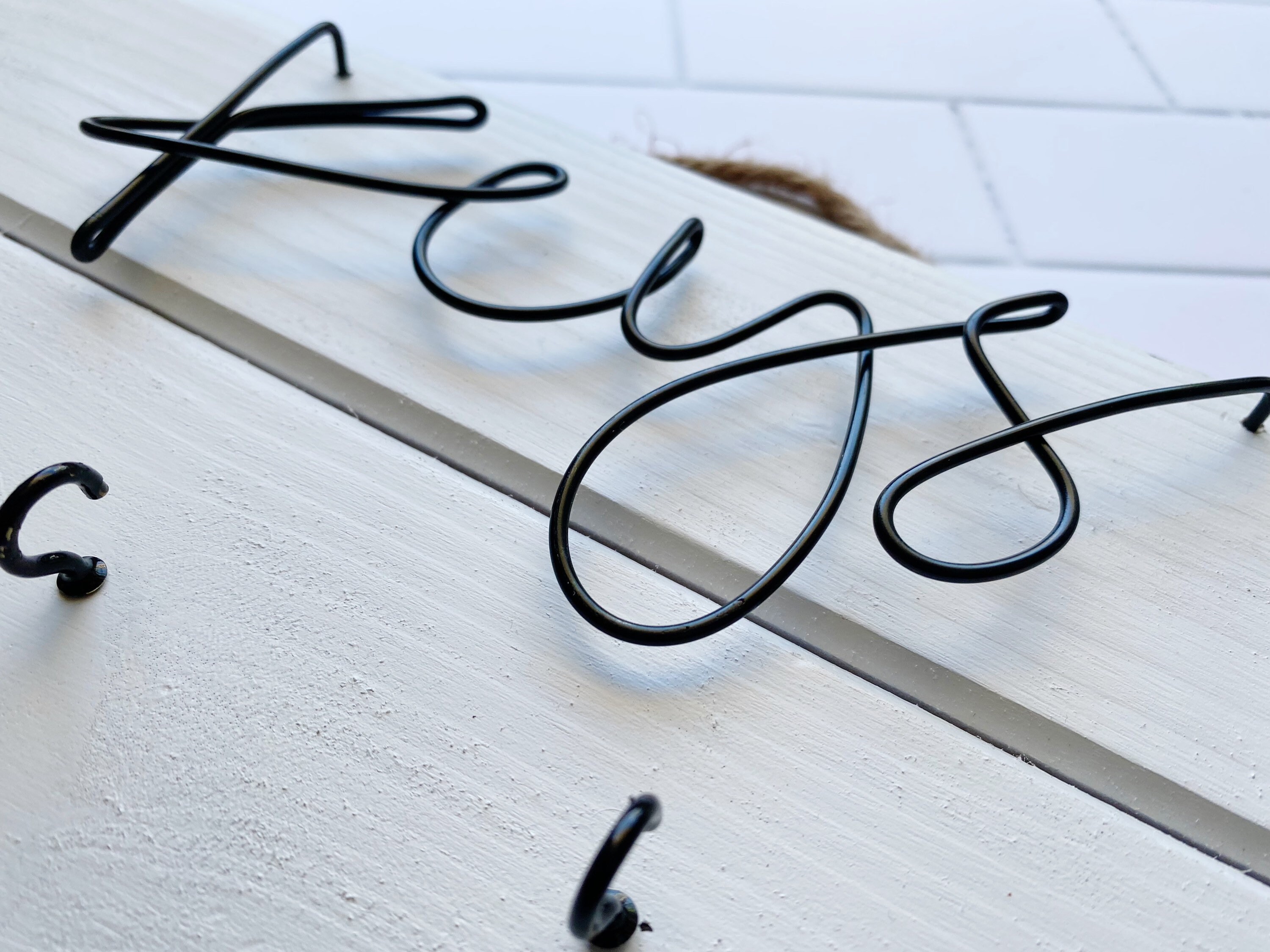 Wire Word Key Holder 3D Key Holder Keys Sign Wire Words - Etsy