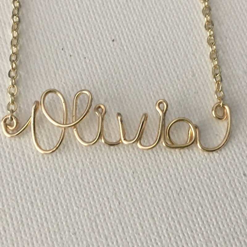 Gold Wire Necklace - Etsy