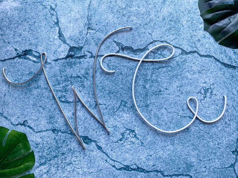 Large Letter Sign | Initial Sign | Initial Wire Sign | Wedding Initial ...