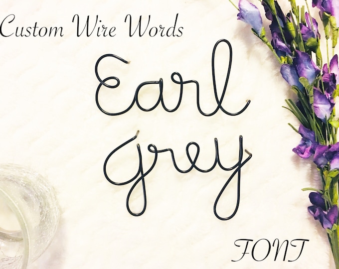 Wire Words, Dylan Font, Wire Wall Art, Custom Bespoke Wire Words ...