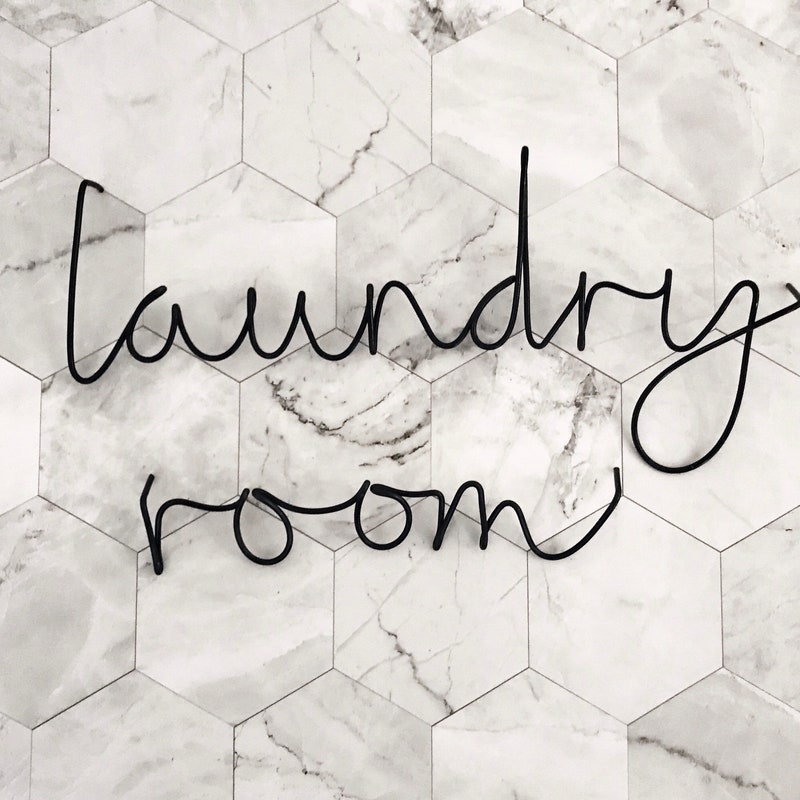 Hanging Laundry Sign - Etsy