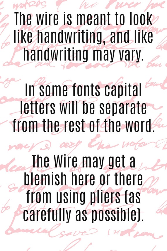 Wire Script Font