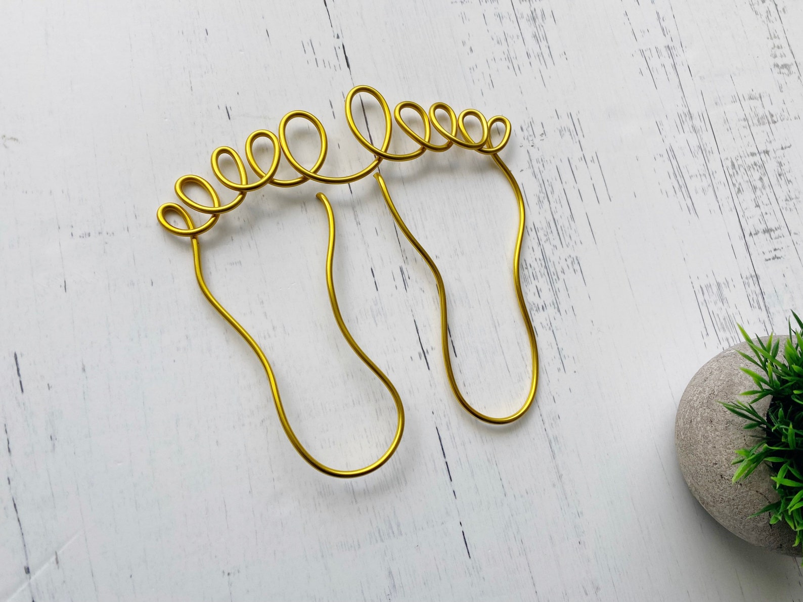 Footprints Metal Art One Line Wall Art Wire Wall Art Metal Home Decor ...