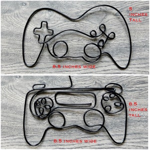 Handmade Gamer Wall Art | Wire Decor | Game Control Art | Gamer Room ...