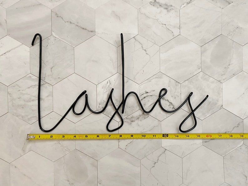 Lashes Wire Word Sign With Lashes Large Wire Sign Wire - Etsy