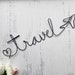 Travel Wire Word Sign | Travel Wall Art | Handmade Travel Metal Word ...