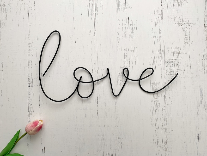 Love Wire Sign 15x8 Wire Words Wire Word Sign Love Wall - Etsy