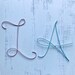 Large Letter Sign | Initial Sign | Initial Wire Sign | Wedding Initial ...