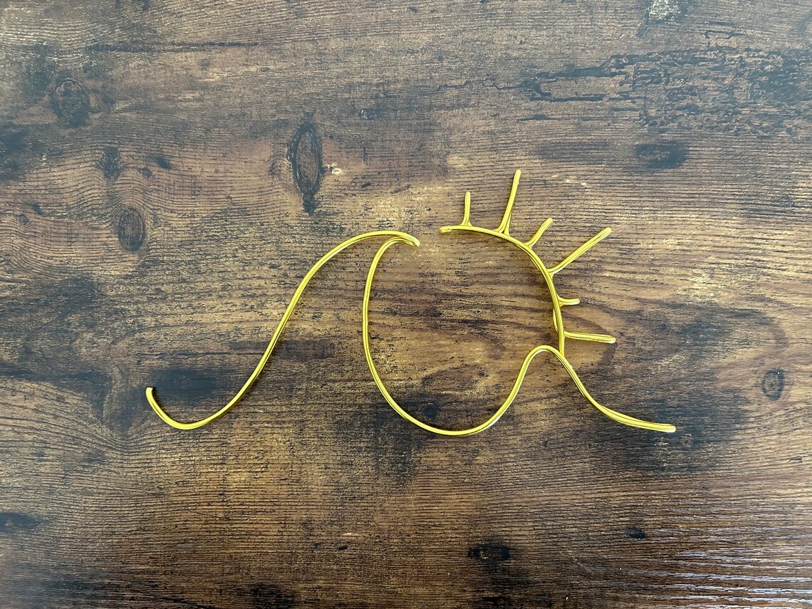Wave and Sun Wall Decor | Wire Wall Art | Surf Decor | Surf Wall ...
