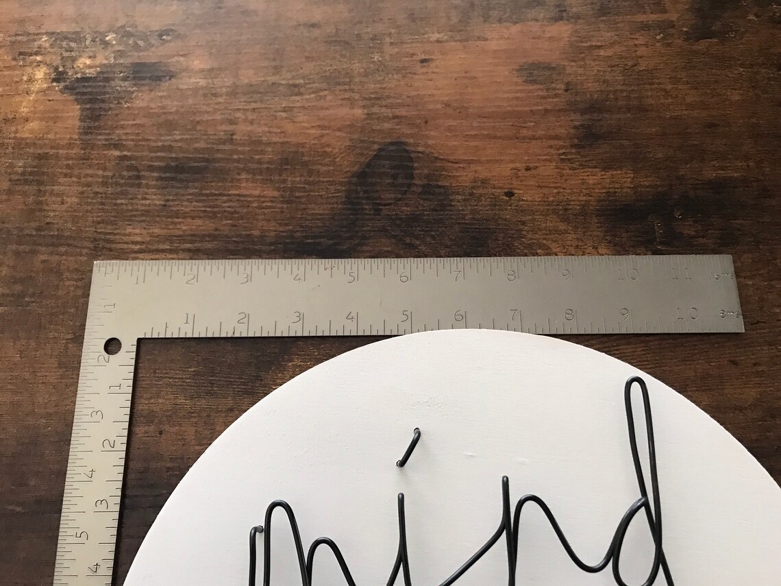 Mind Over Matter Wire & Wood Sign Inspirational Wall Hanging | Etsy