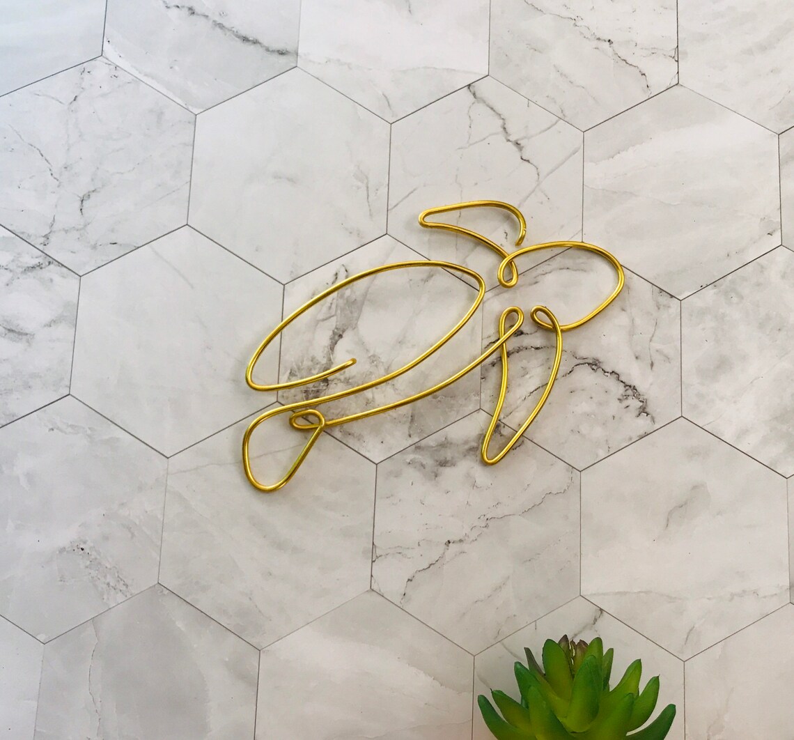 Sea Turtle Wall Hanging Wire Wall Art Home Decor Wall - Etsy