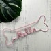 Personalized Dog Bone Name Sign Custom Dog Name Sign Wire Dog Name Sign ...