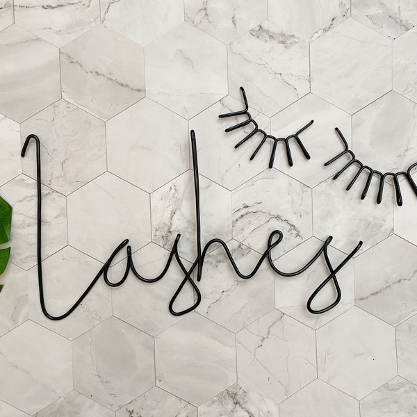 Lashes Sign - Etsy