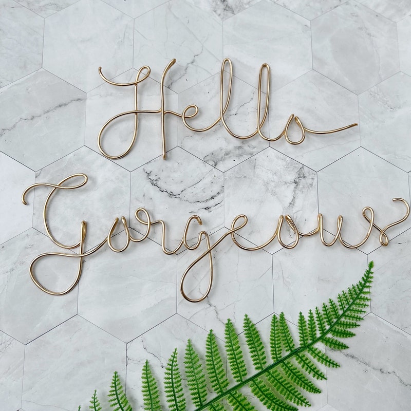 Hello Gorgeous Neon Sign - Etsy