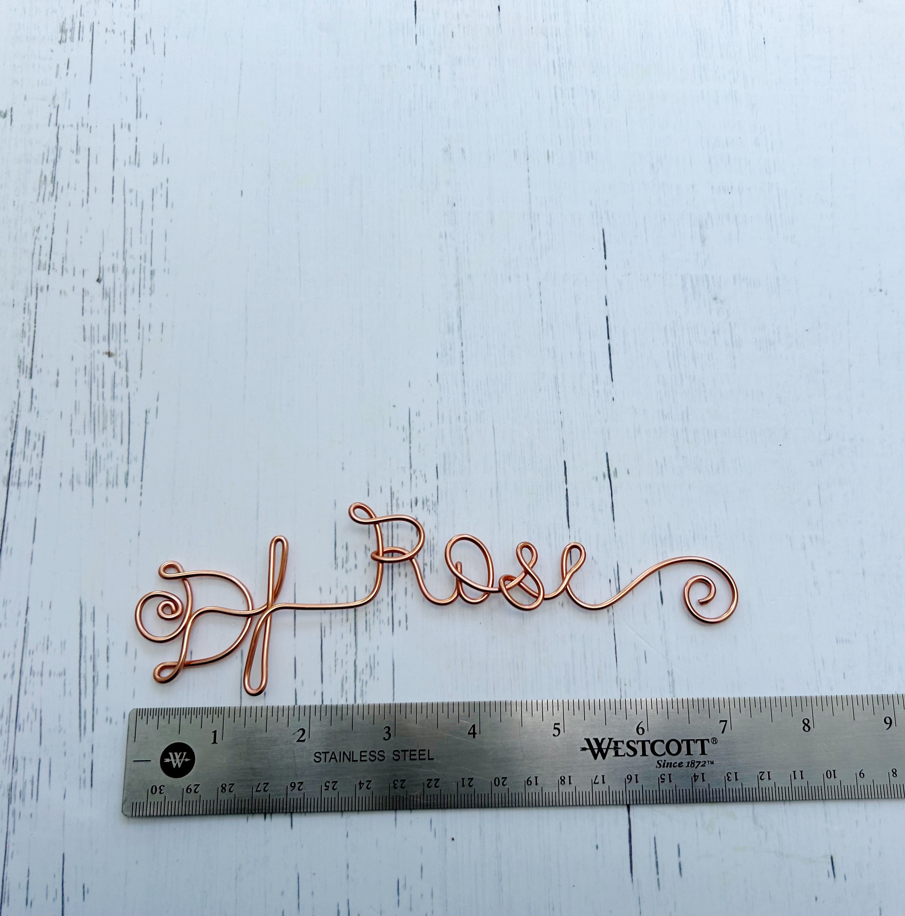 Personalized Wire Name Bookmark | Bookmark Name in Wire | Custom ...