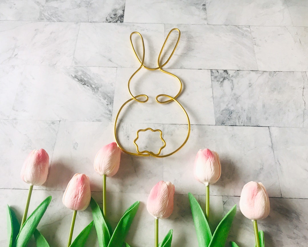 Wire Bunny Wall Hanging | Wire Wall Art| Home Decor | Wall Decor ...