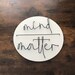 Mind Over Matter Wire & Wood Sign | Inspirational Wall Hanging | Wall ...