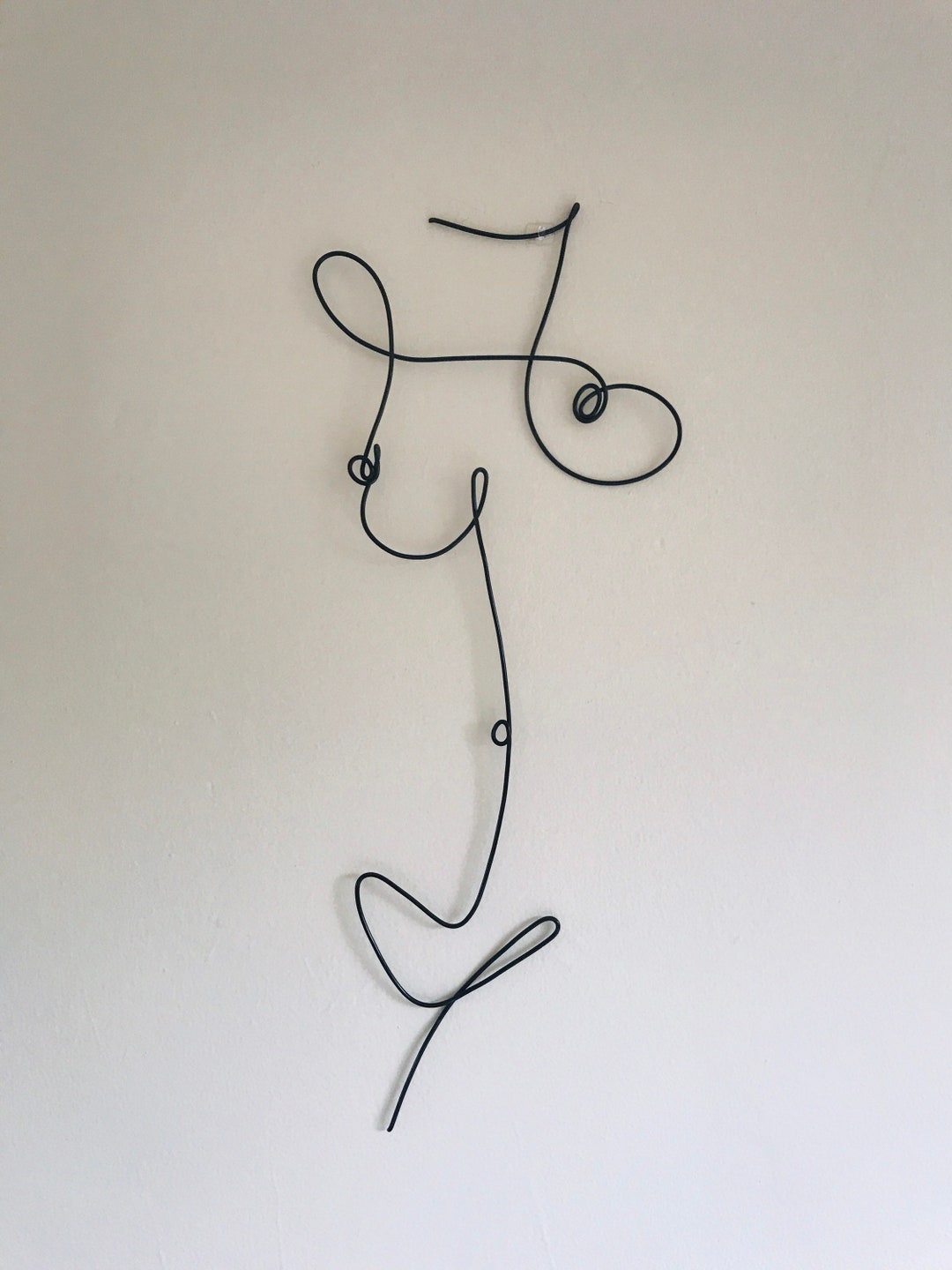 Female Form Wall Art | Wire Wall Art| Bedroom Decor | Wire Sculpture ...