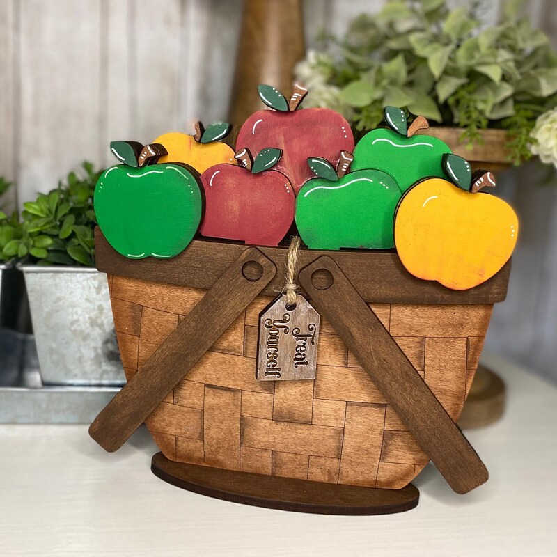 Apple Basket - Etsy