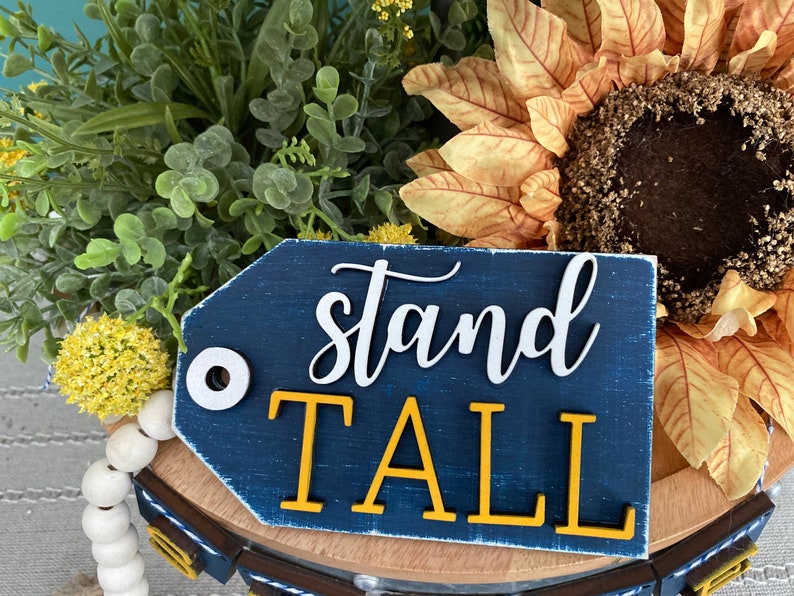 Sunflower Tiered Tray Set Summer Tray Decor DIY Sunflower - Etsy