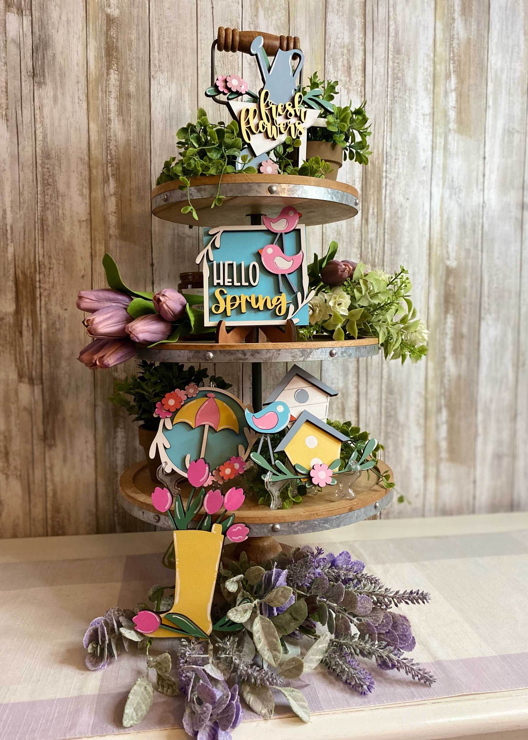 Spring Tier Tray Spring Tier Tray Decor Tier Tray Decor Tier Tray ...