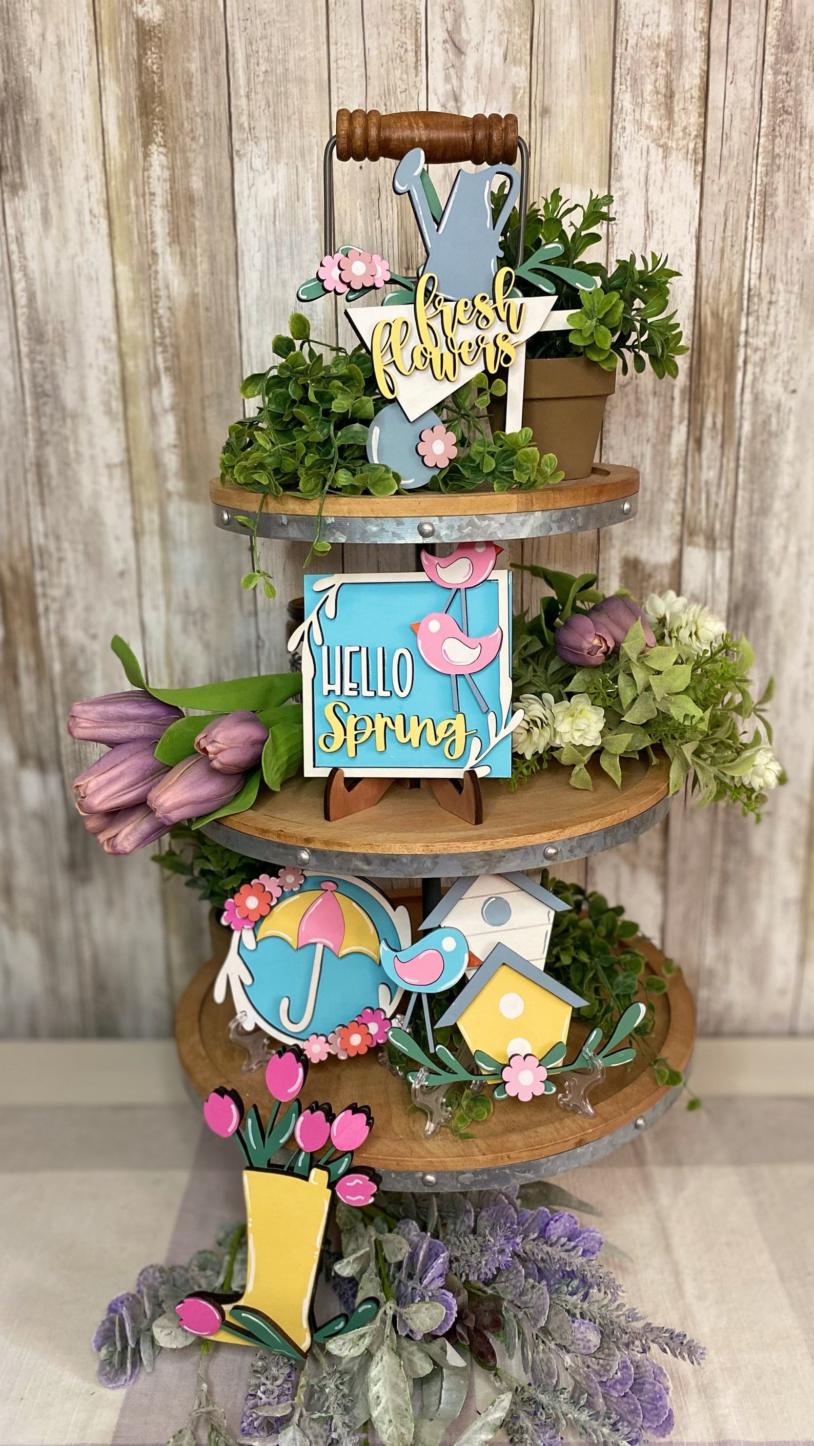 Spring Tier Tray Spring Tier Tray Decor Tier Tray Decor Tier Tray ...