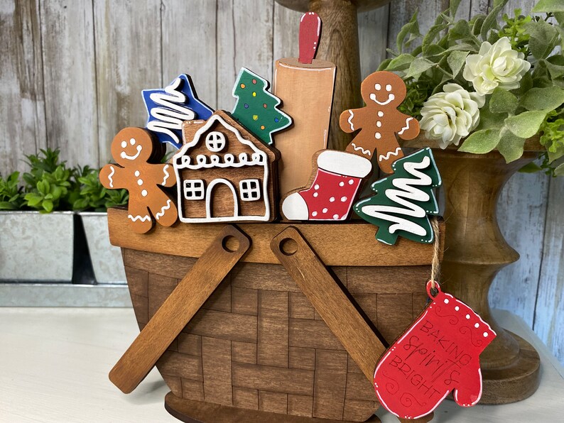 ADD-ON for Interchangeable Baskets, Christmas Cookie, Top Insert ...