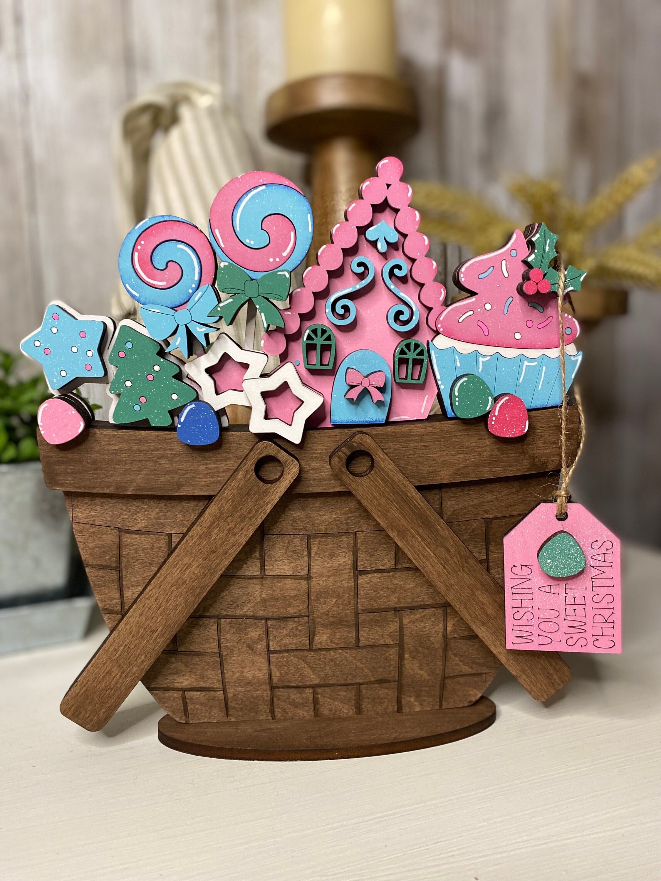 Winter Interchangeable Basket Decor, Christmas Decor, Winter Home Decor ...