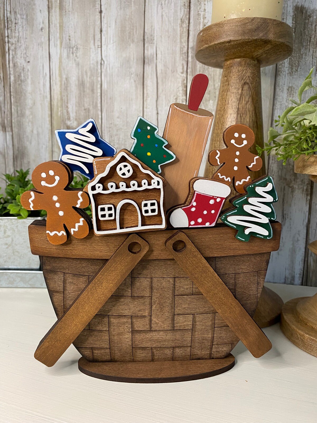 Winter Interchangeable Basket Decor, Christmas Decor, Winter Home Decor ...