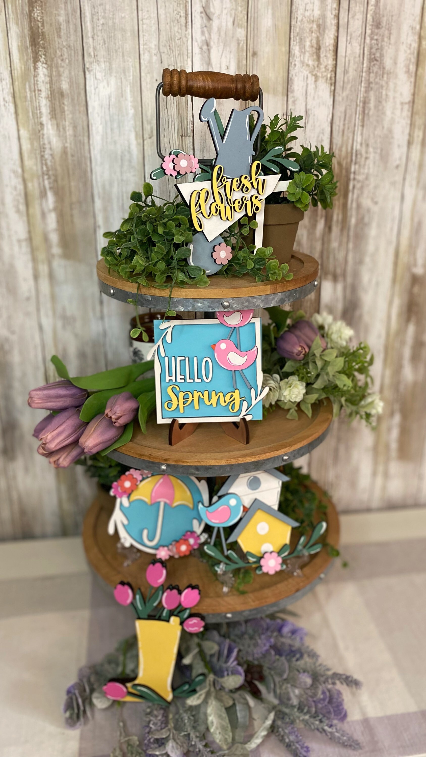 Spring Tier Tray Spring Tier Tray Decor Tier Tray Decor Tier Tray ...