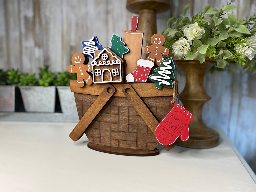 ADD-ON for Interchangeable Baskets, Christmas Cookie, Top Insert ...