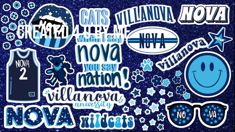 Villanova Laptop Background/ Tumbler Wrap - Etsy
