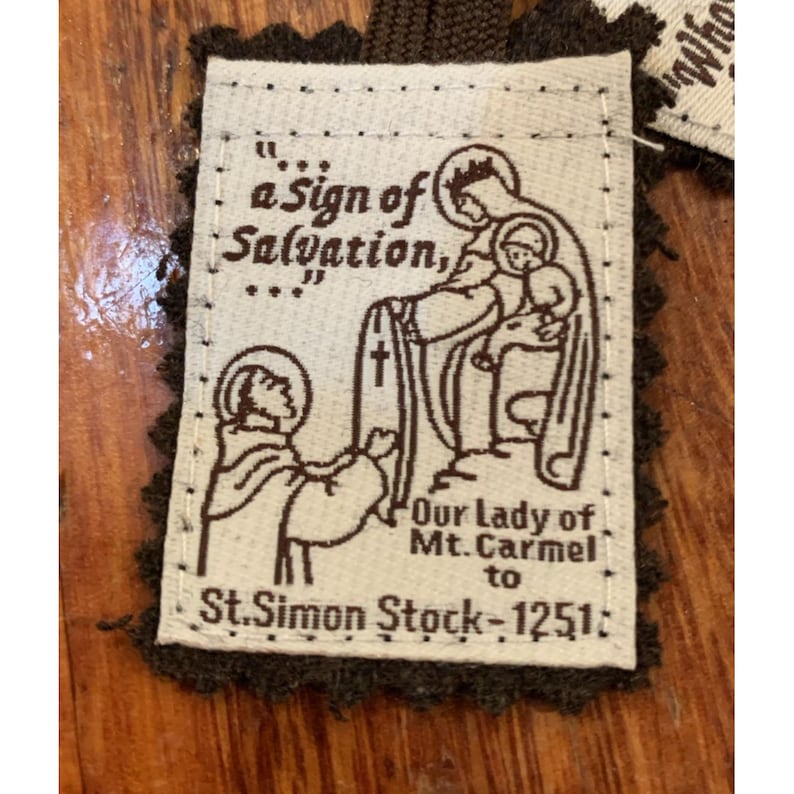 Brown Scapular, 10 Pack Bulk Scapulars Catholic Mary Our Lady Mount ...