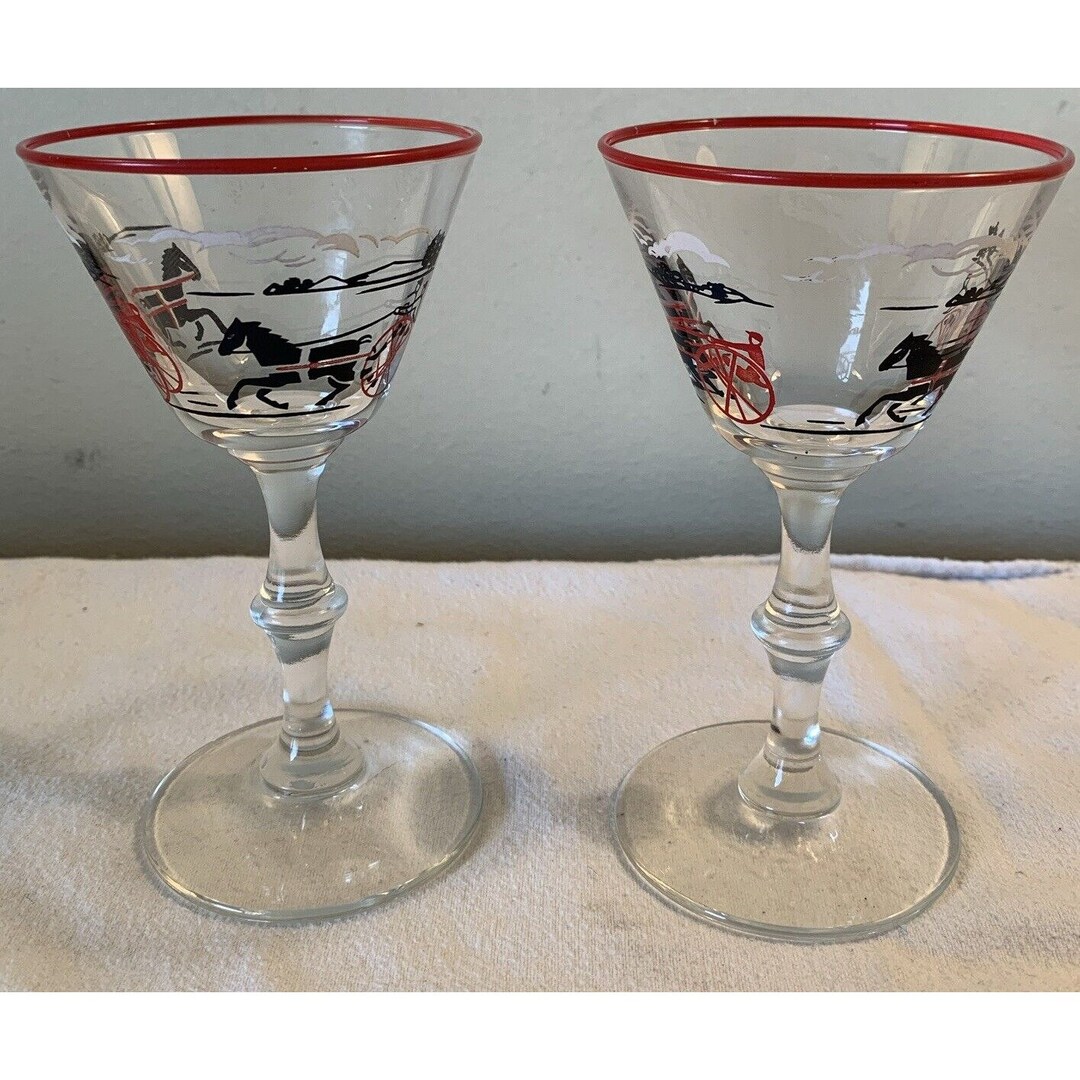 Currier And Ives Glasses