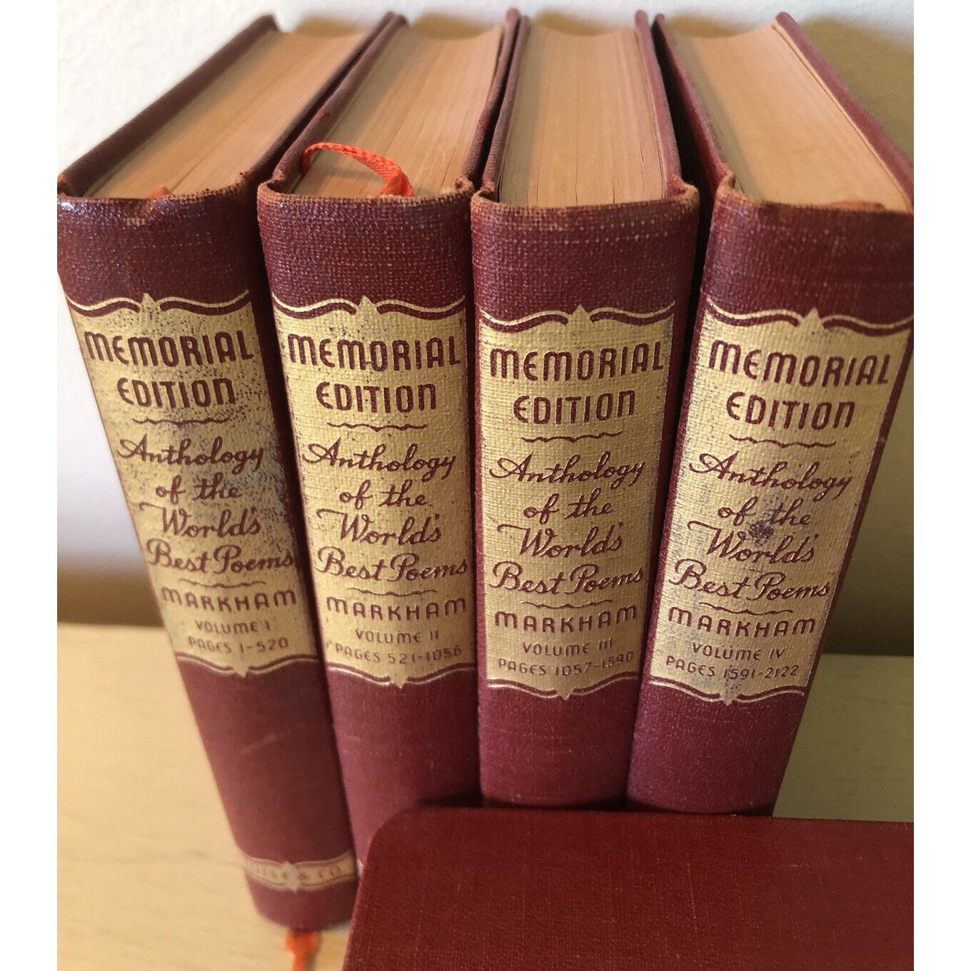 6 Vintage 1948 Anthology of the World Best Poems Memorial Edition ...