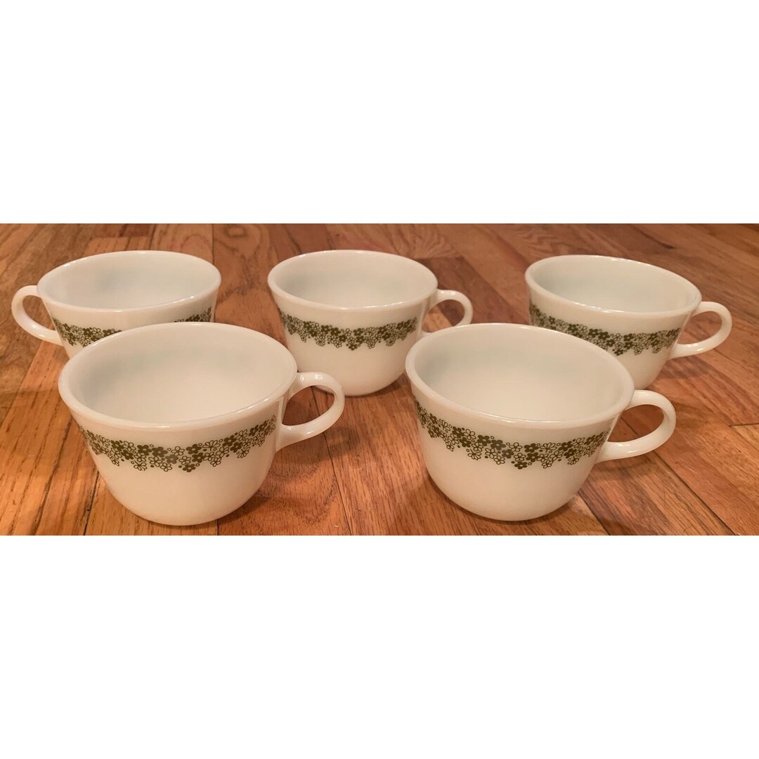Vintage Corelle Livingware Crazy Daisy Spring Blossom Coffee/tea Cups ...