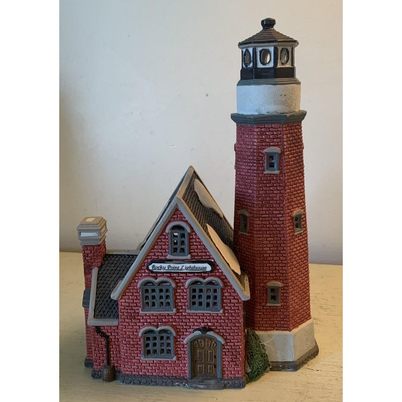 Lemax Plymouth Corners Rocky Point Lighthouse Lighted Building 75245 - Etsy