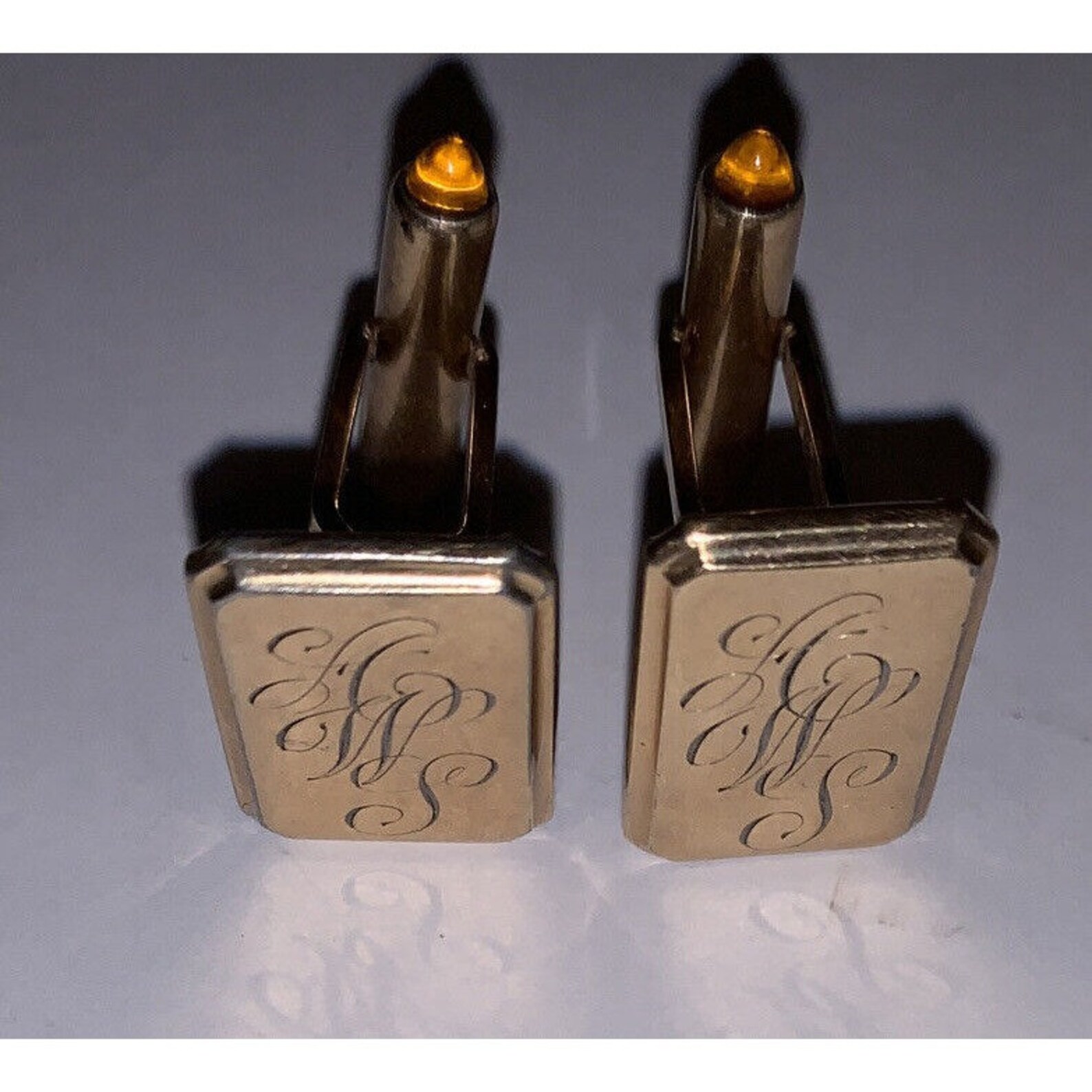 Vintage Krementz Gold Tone AWS Monogram Cufflinks - Etsy